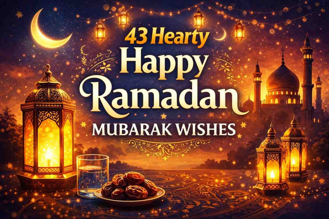 Best 43 Hearty Happy Ramadan Mubarak Wishes of All Times