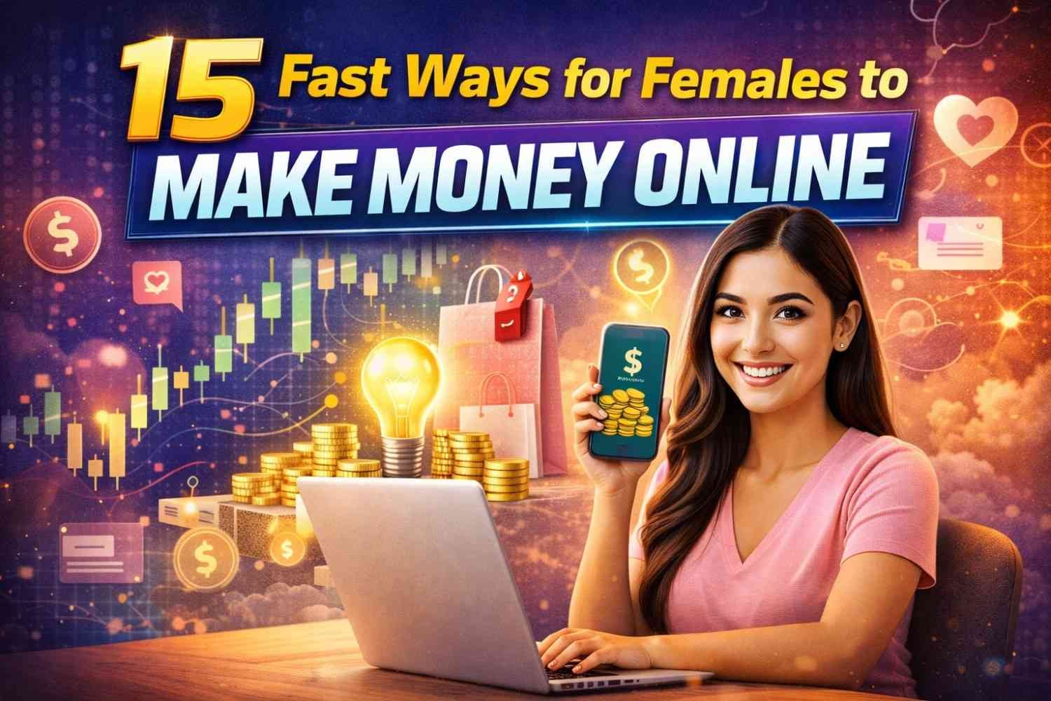 15 Fast Ways for Females to Make Money Online - Supercharged
